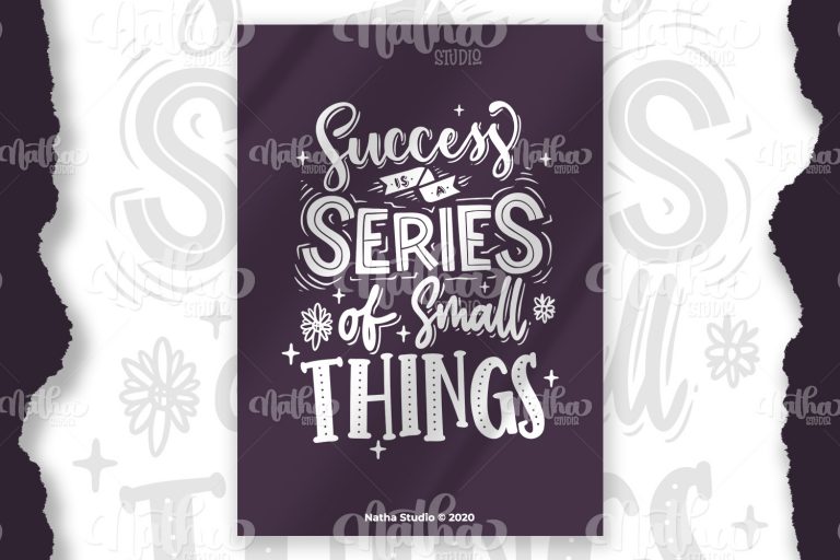 Sucess Is A Series Lettering – Natha Studio
