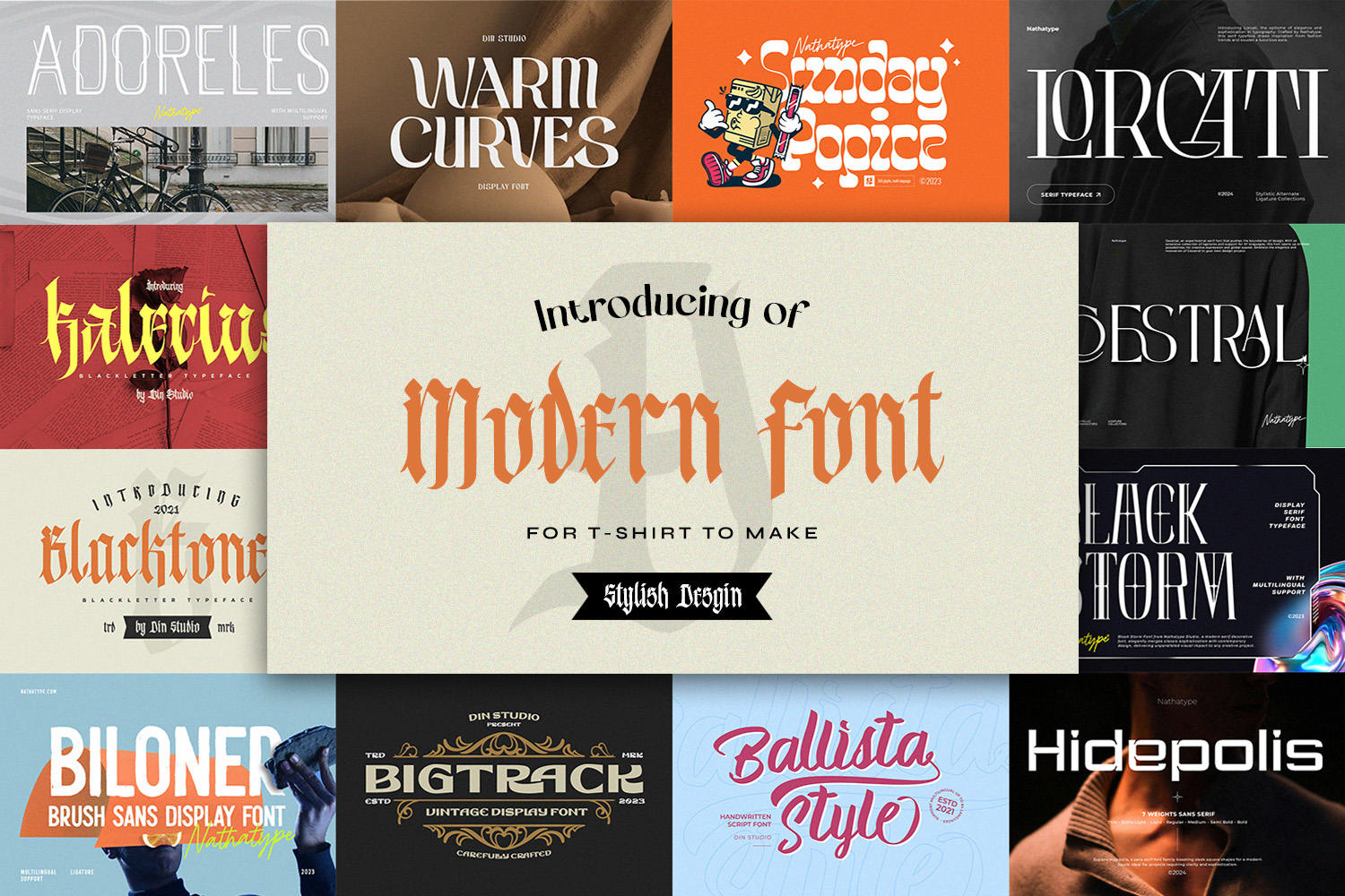 Recommendation of Modern Font for T-Shirt to Make Stylish Design